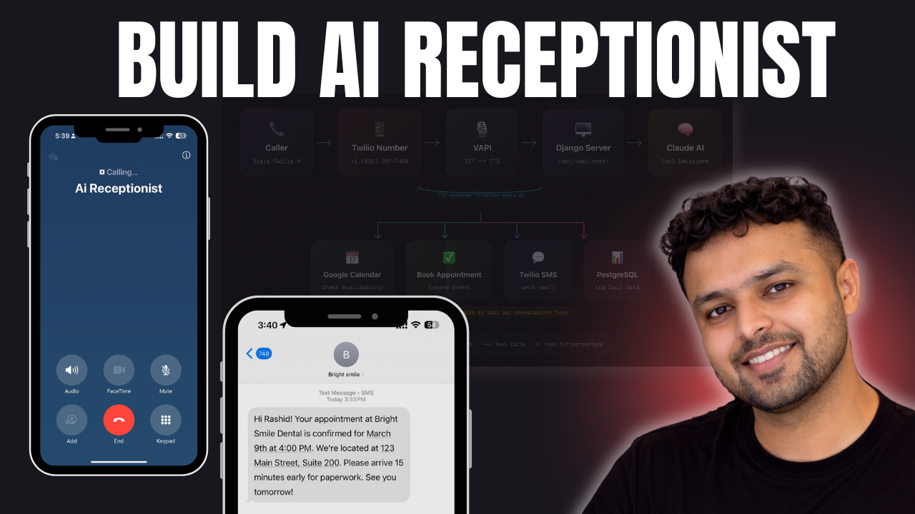 How I Built an AI Voice Receptionist That Answers Phone Calls, Books ...